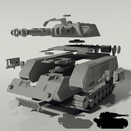 🪖 Grim Maus Heavy Tank・ STL File for ・Cults