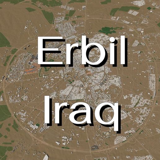 STL file Erbil Iraq - city and urban 🇮🇶 (OBJ)・3D print model to ...