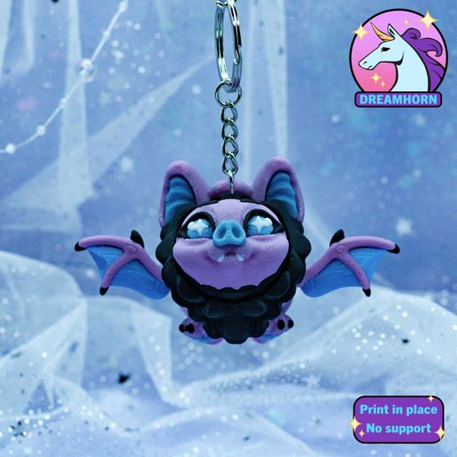 🦇 Clicky Bat FOR FREE fidget clicker toy antistress keychain・Free 3D ...