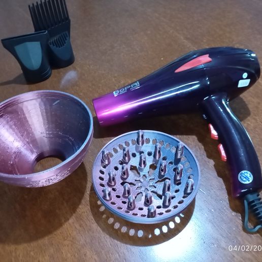 💇 HAIR DRYER DIFFUSER・ STL File for 3D printing・Cults