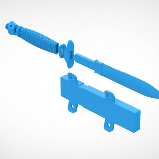 STL file Dagger and Scabbard from the Deadpool and Wolverine 2024 🗡️ ...