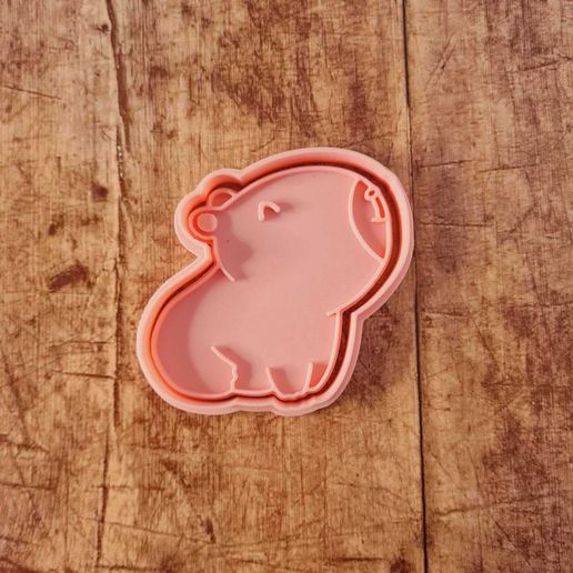 Archivo STL Capybara stamp and cutter Set x6 - Sello cortante capibara ...