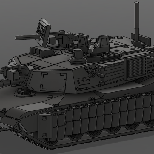 🪖 M1A2 Abrams SEP V4 TUSK I + II・Free STL File for 3D printing・Cults