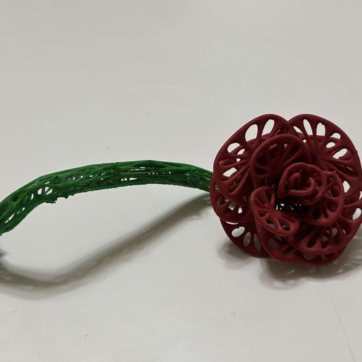 🌹 Wireframe Rose・Free STL File for 3D printing・Cults