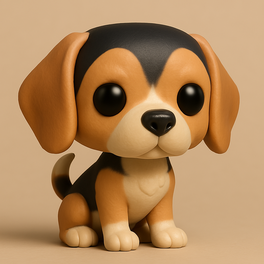 👾 Beagle Pop - The Good-natured Tracker・ STL File for 3D printing・Cults