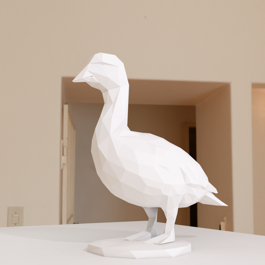 🐦 goose low poly stl・ STL File for 3D printing・Cults