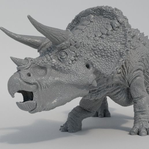🦖 Triceratops Dinosaur・ 3D File for 3D printing・Cults