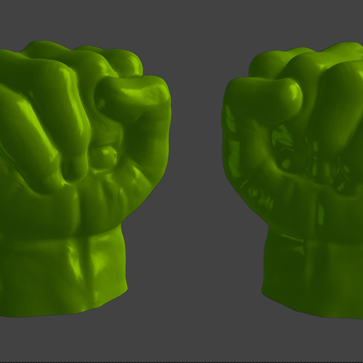 🤲 Hulk hands (gloves)・Free 3D File for ・Cults