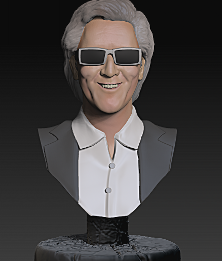🧑‍🎤 Gilbert Montagné - French singer - Bust 3D・ OBJ File for 3D ...