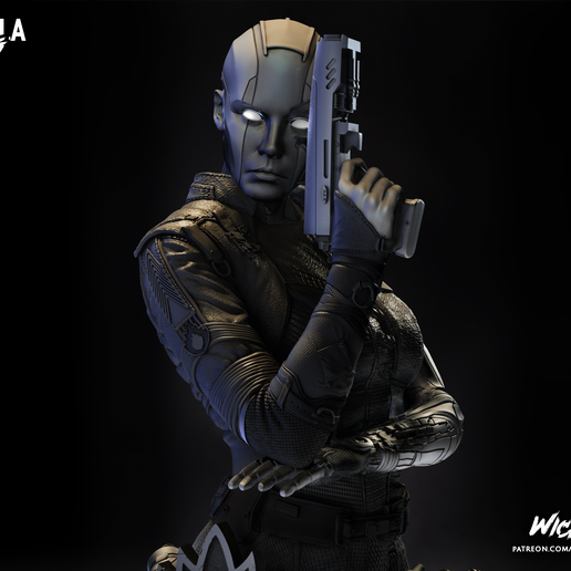 👤 Wicked Marvel Nebula Bust: Tested and ready for 3d printing・Free 3D ...