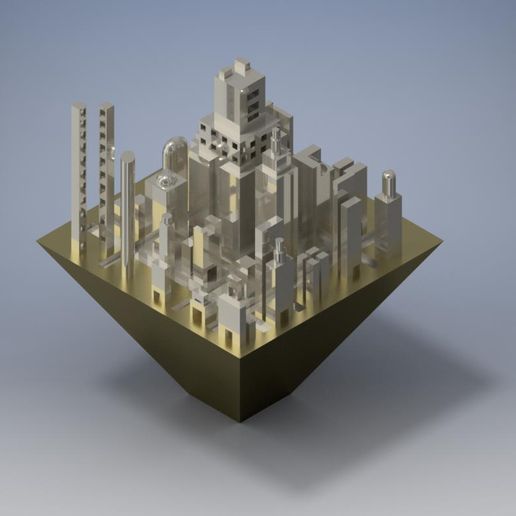 🏙️ city・Free STL File for ・Cults