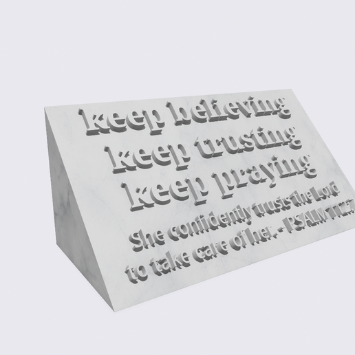 🎲 Tabletop Reminder Keep Believing, Trust the Love of God to take care ...