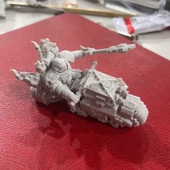 3D printed Dark Crusader Angry Priests of Death on Ride Out Bike・Cults
