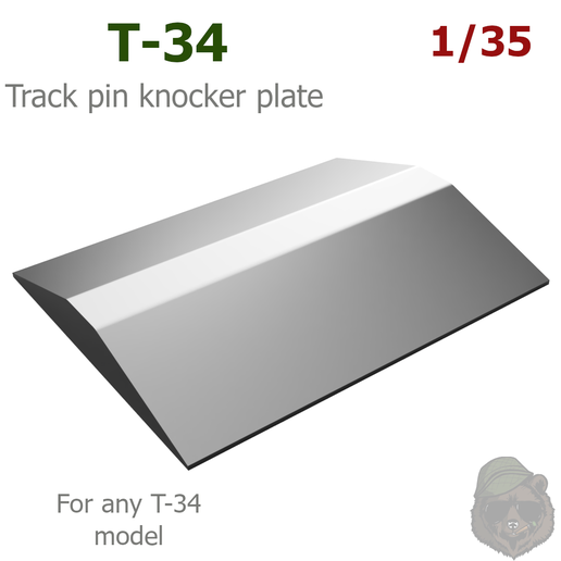 🧷 T-34 Track pin knocker plate・Free STL File for 3D printing・Cults