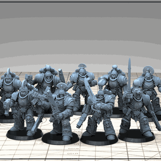 🎲 Tonantis Warrior - Melee - 11 Models・ 3D File for ・Cults