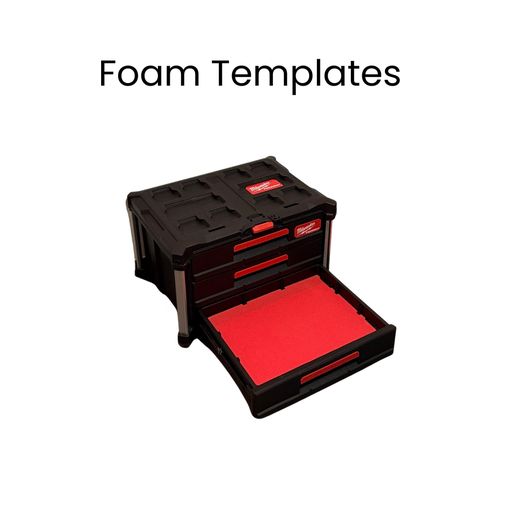 🧰 Milwaukee Packout 3-Drawer Foam Insert Template DXF・ DXF File for CNC ...