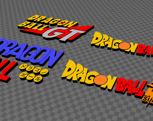 🐉 Dragon Ball Logos・ STL File for 3D printing・Cults
