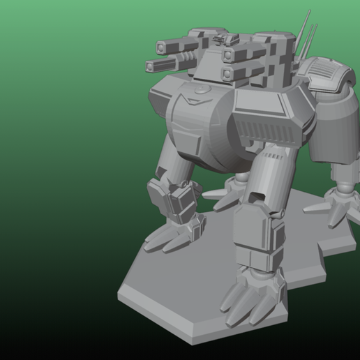 🔥 White Flame Battlemech・Free 3D File for ・Cults