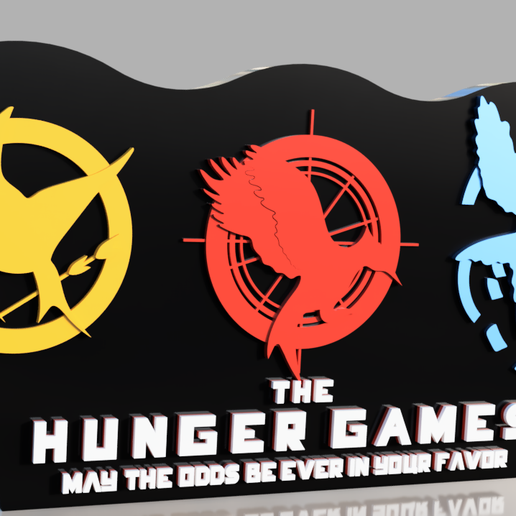🎬 Hunger Games (Movie logo)・ 3MF File for 3D printing・Cults