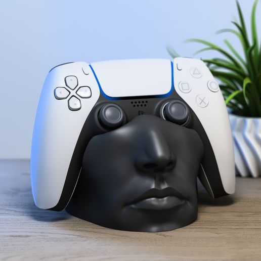 👄 Face Ps5 controller stand, Human face ps5controller holder,Mouth lips ...