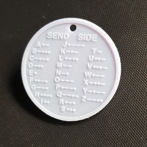 🧑‍💻 Morse code coin・ STL File for 3D printing・Cults