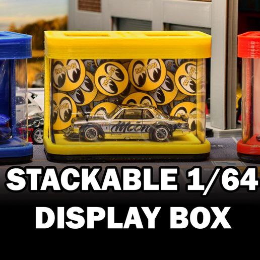 📦 1/64 Stackable Display Box・ 3D File for 3D printing・Cults
