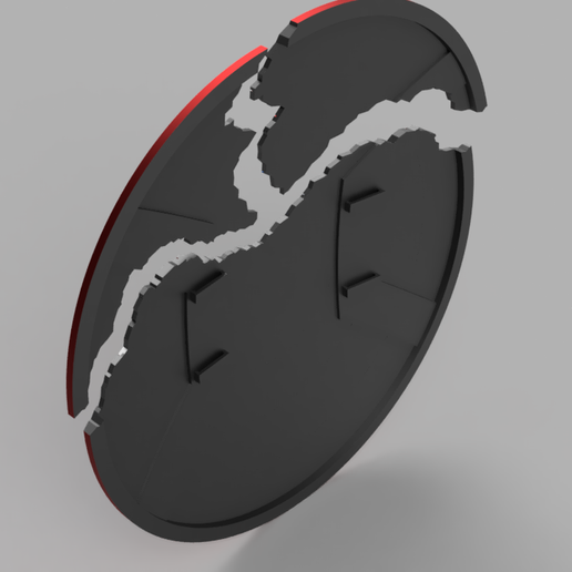 STL file Captain America Broken Endgame Shield 🛡️ ・Design to download ...