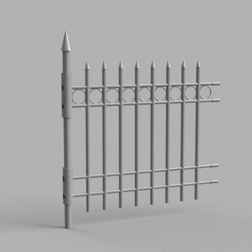 🌆 1/35 Iron fence・ STL File for 3D printing・Cults