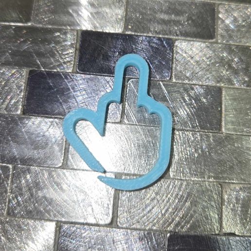 STL file Middle Finger Chain Link 🔗 ・3D printer model to download・Cults