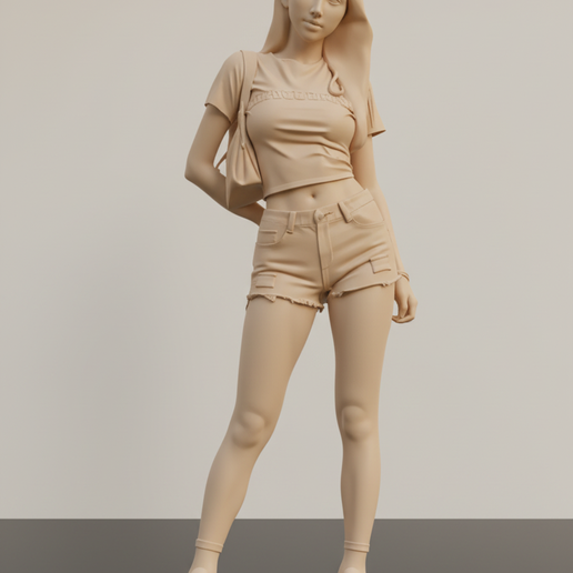👫 LADY・ STL File for 3D printing・Cults