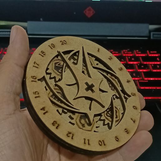 ⚙️ Lorcana Lore Counter Foldable – Round Life Counter for TCG Games・ 3D ...