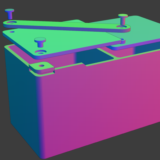 3D file Kinetic folding door container box 🚪 ・Template to download and ...