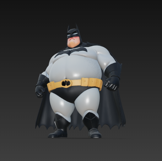 🦸 Fat Batman・ STL File for 3D printing・Cults