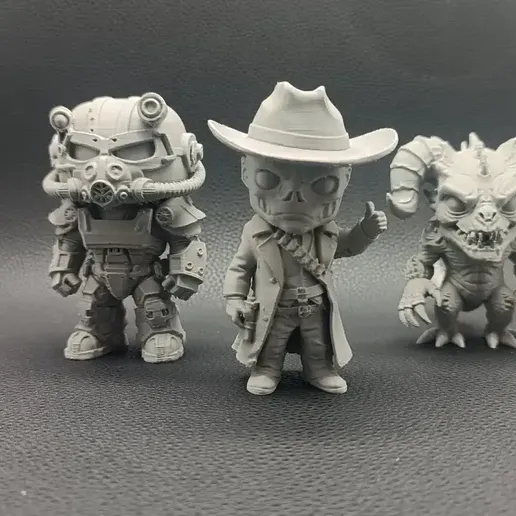 🏜️ FALLOUT CHIBI DESERT SERIES・ STL File for 3D printing・Cults