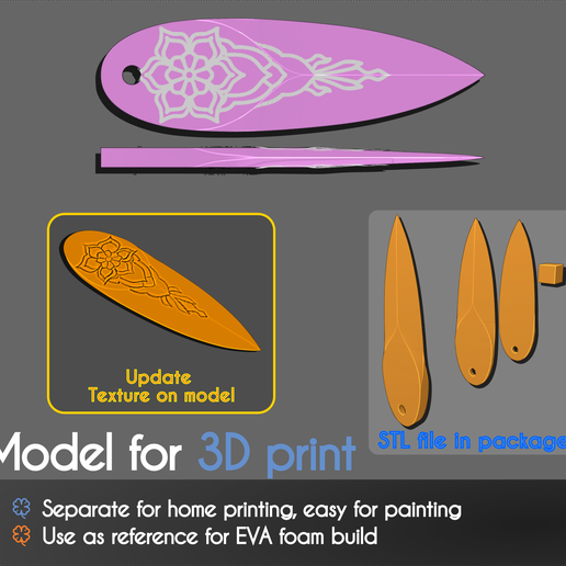 🔪 The huntrix Zoey kunai prop - Kpop Demon Hunters | Inspire cosplay ...