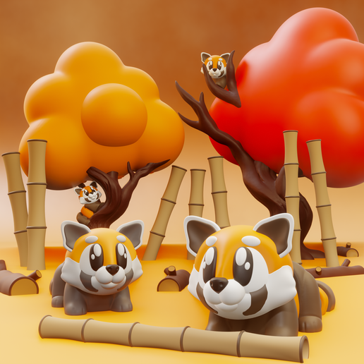 👌 Pandi the Tanuki - Flexi Fidget Tanuki - 3DPAW・ STL File for 3D ...