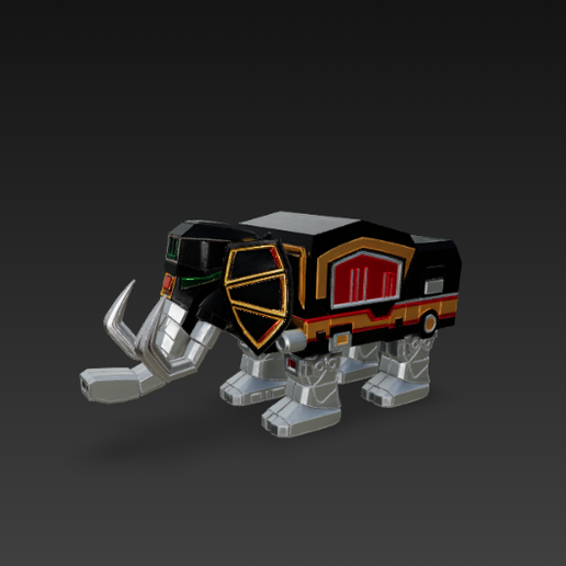 🦣 Mastodon Dinozord - Power Rangers・ STL File for 3D printing・Cults