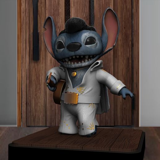 🎬 STITCH ELVIS [From Lilo&Stitch 2025 movie ]・Archivo STL para ...