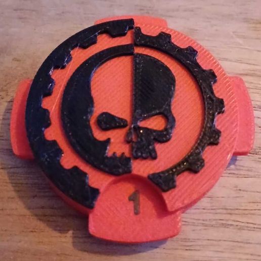 🎲 mechanicum wound counter・ STL File for 3D printing・Cults