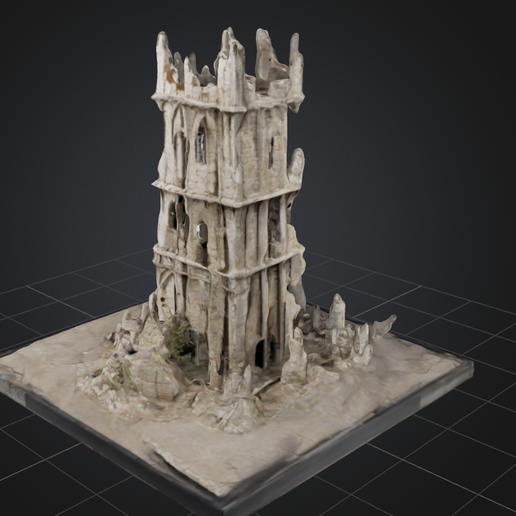 🧸 Ruined Tower・Free STL File for 3D printing・Cults