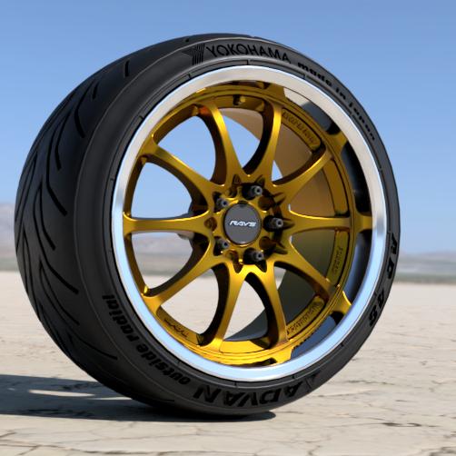 🚗 RAYS CE28 10 spoke 18 inch rims with advan tires for diecast and ...