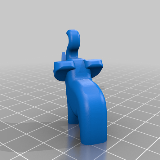 🐘 Elephant with raised trunk for luck・Free STL File for 3D printing・Cults
