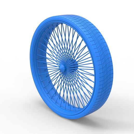 🛞 50 inch Wire wheel of Donk car Scale 1:25・ 3D File for 3D printing・Cults