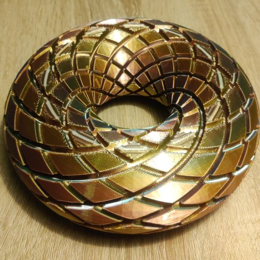 3D print Rodin Coil Torus STL 100mm x 35mm Diameter Coil | Sine Wave Magnetic Field Generator ...