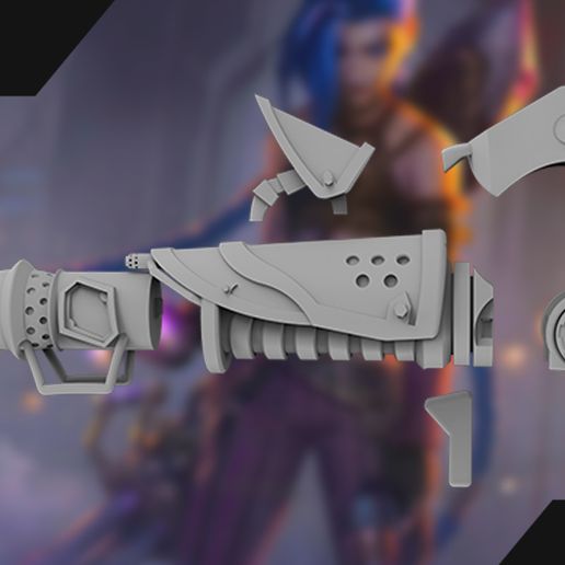 🚀 Jinx Rocket Launcher・ STL File for 3D printing・Cults