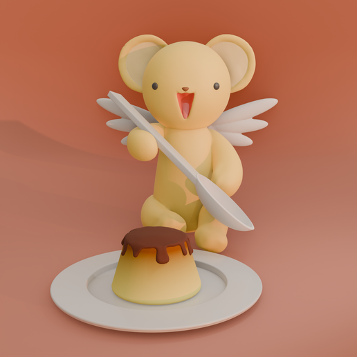 🃏 Kero- sakura card captor - fanart - guardian of the clow cards・ STL ...