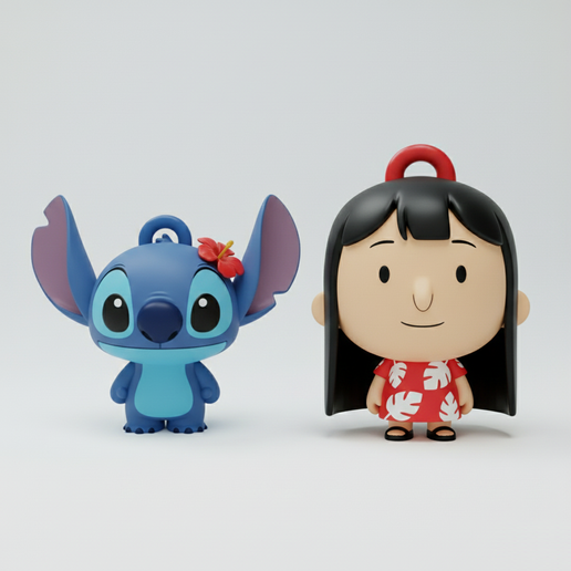 🗝️ Lilo & Stitch Best Friends Bundle - Keychains & Figures (Split Body ...