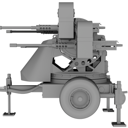 🧸 M45 Quadmount - 1/72,1/100,1/144 Scale | 3D Printable STL Miniature ...
