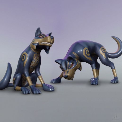🐺 Wolfgang Shoebox Zoo - Pose 1 & 2 (30% off)・ STL File for 3D printing ...