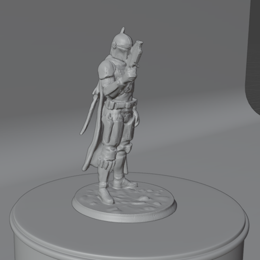 Realistic Mandalorian Statue・ STL File for 3D printing・Cults